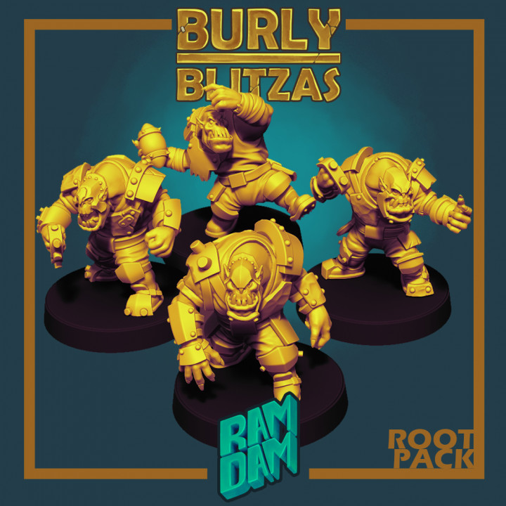 3D Printable Orc-RootPack-FantasyFootall by RAMDAM