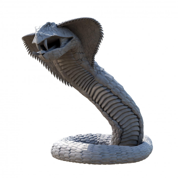3D Printable Snake Temple Pack 1 Statues, Thrones and Giant Cobra ...