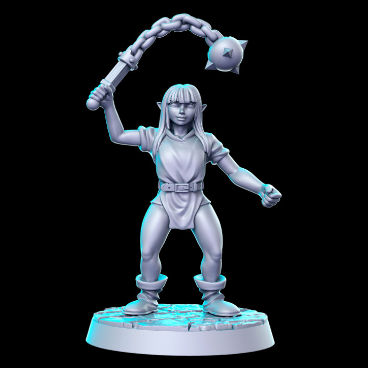 3D Printable Goblin morning star - 32mm - DnD by RN Estudio