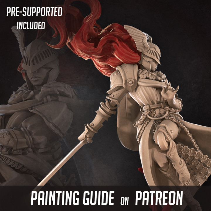 3D Printable Morgana, the Scarlet Goddess (2 Versions) by Bite the Bullet