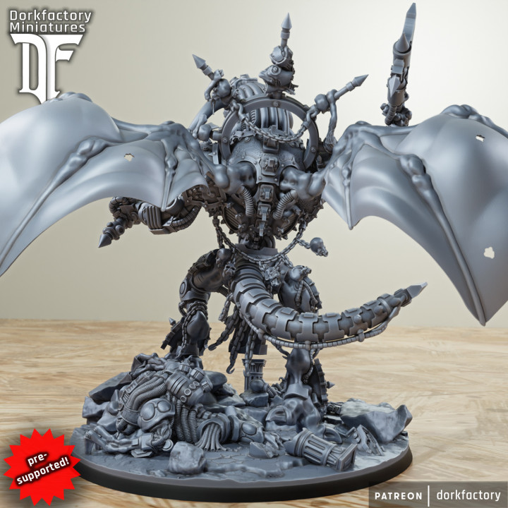 3D Printable Ragebound Techno Demon by Dorkfactory Miniatures