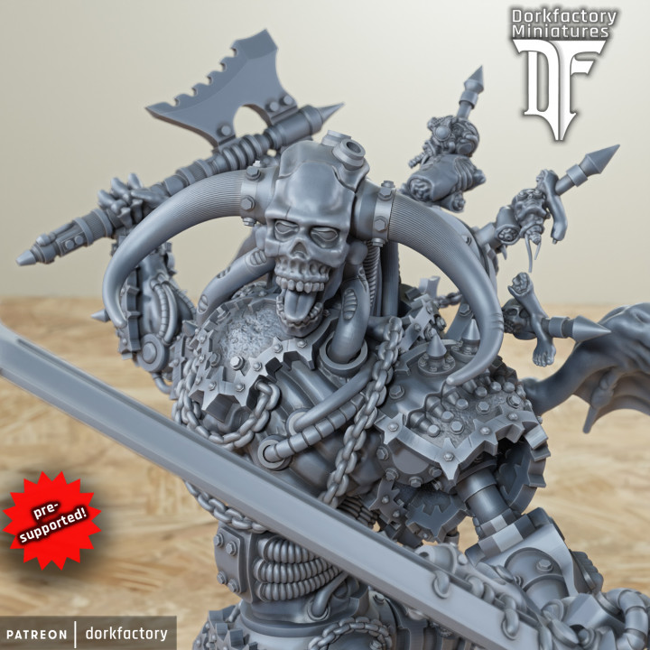 3D Printable Ragebound Techno Demon by Dorkfactory Miniatures