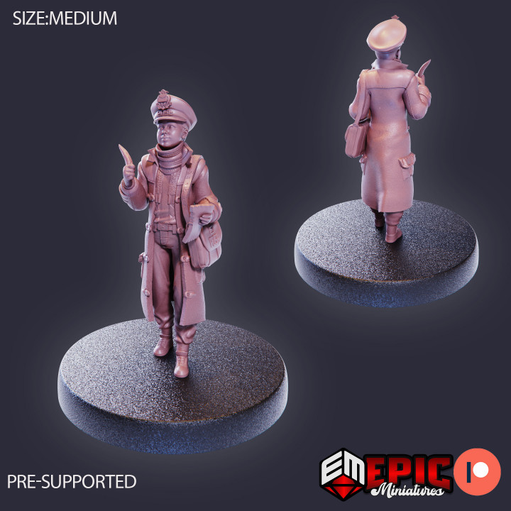 3D Printable Mailboy Writing / Male Human Postman / Steampunk Tech ...