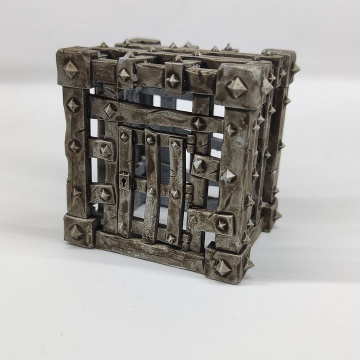 3D Printable Goblin Cage by Moonshine Miniatures