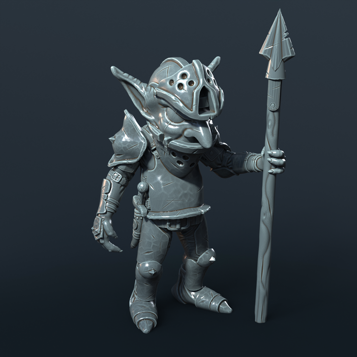 3D Printable Goblin Guards (4 variants) by Moonshine Miniatures