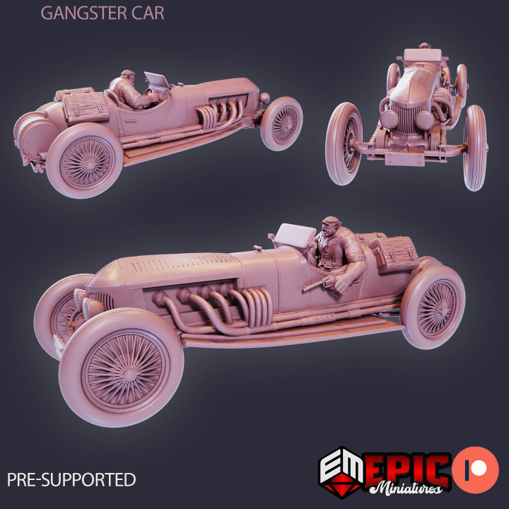 3D Printable Gangster Car / 1920s Mafia Cars / Criminal Organization ...