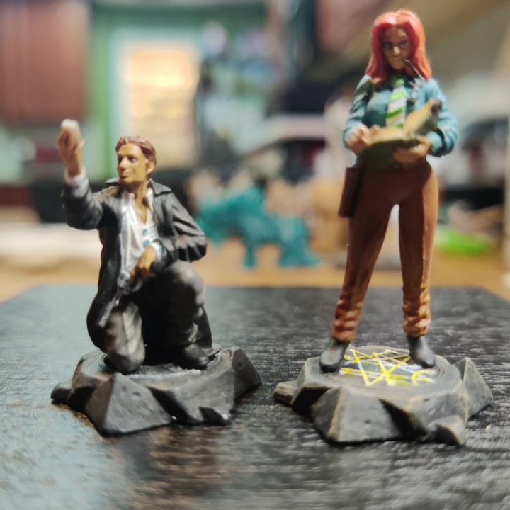 3D Print of Agent Mould & Agent Ally - Cthulhu Investigators by W.