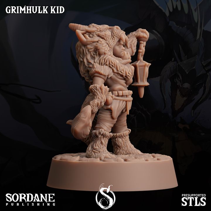 3D Printable Haunted Child - Grimhulk by Sordane Publishing