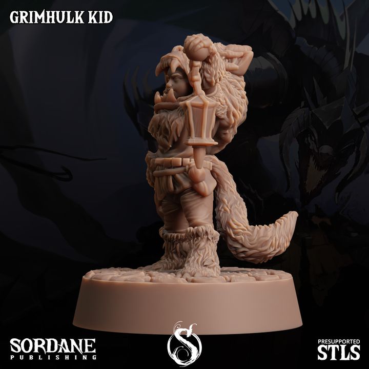 3D Printable Haunted Child - Grimhulk by Sordane Publishing
