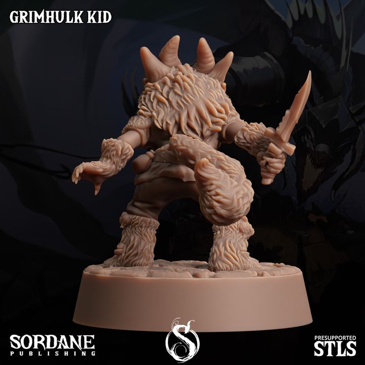 3D Printable Haunted Child - Grimhulk by Sordane Publishing