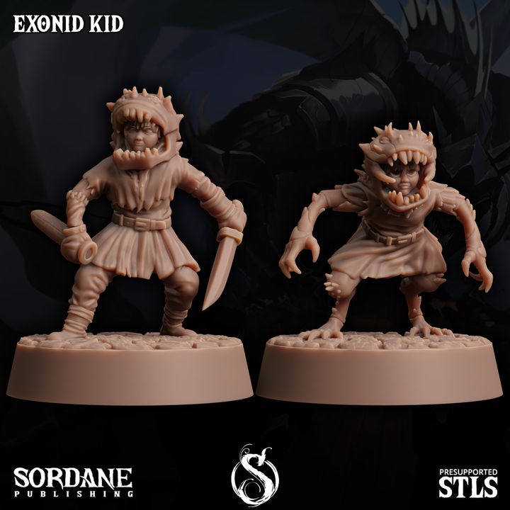 3D Printable Haunted Child - Exonid by Sordane Publishing