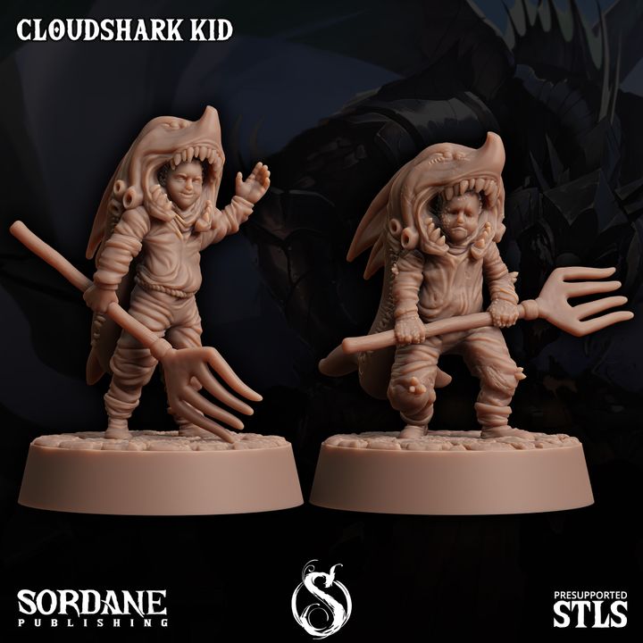3D Printable Haunted Child - Cloudshark by Sordane Publishing