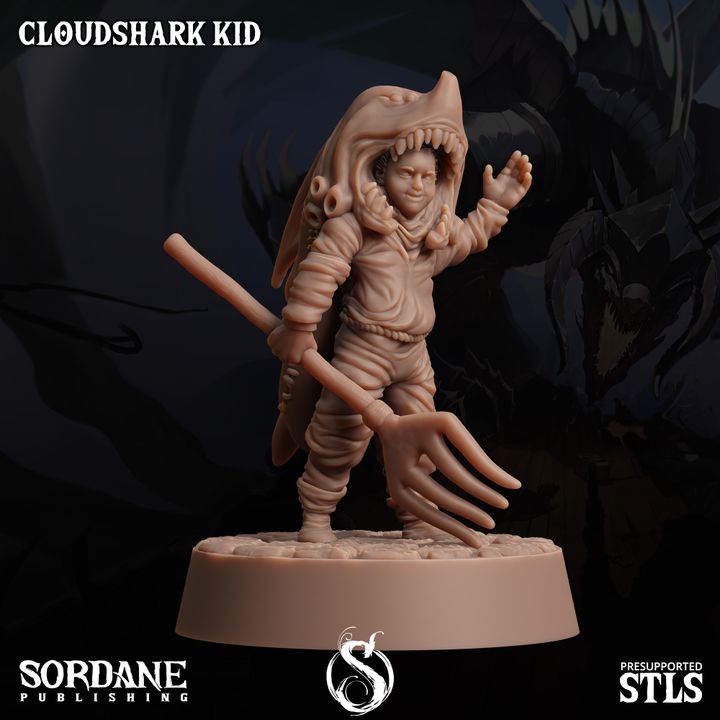 3D Printable Haunted Child - Cloudshark by Sordane Publishing