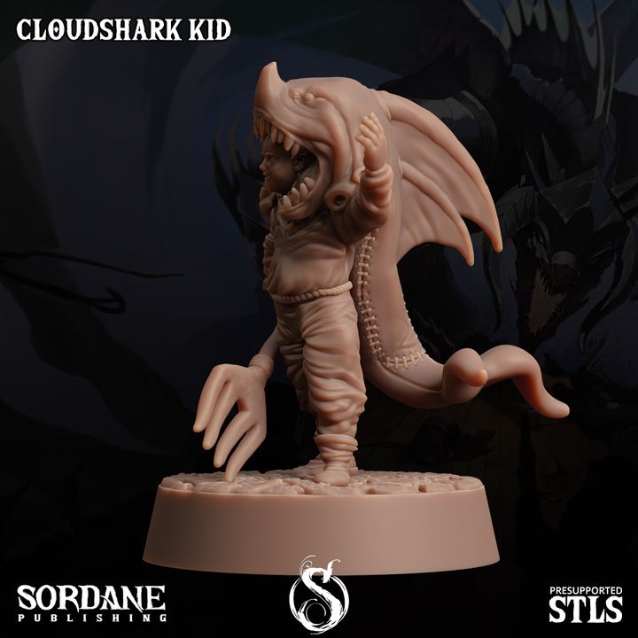 3D Printable Haunted Child - Cloudshark by Sordane Publishing