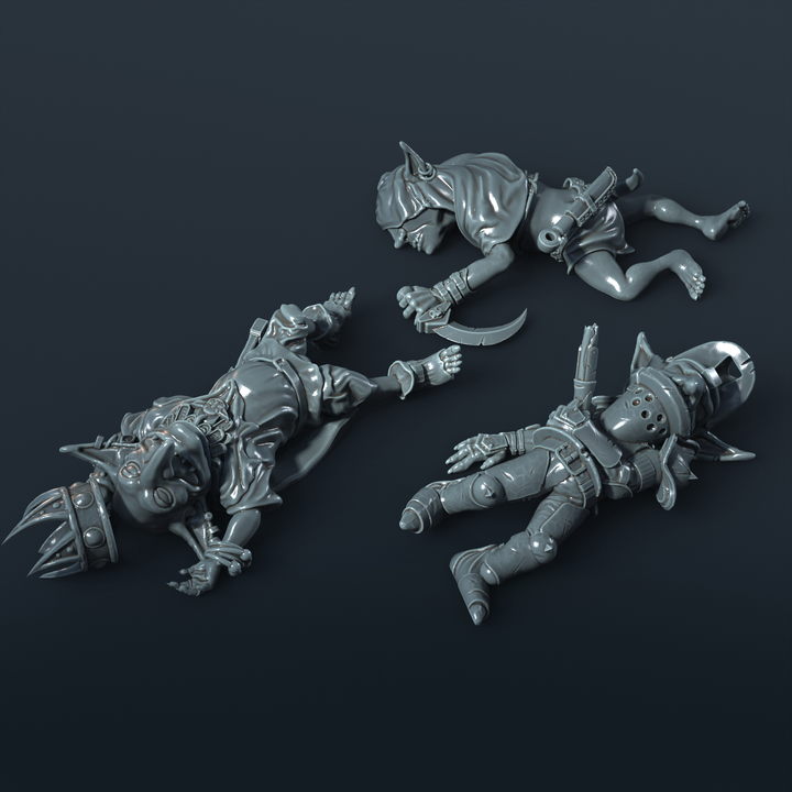 3D Printable Dead Goblins 1 by Moonshine Miniatures