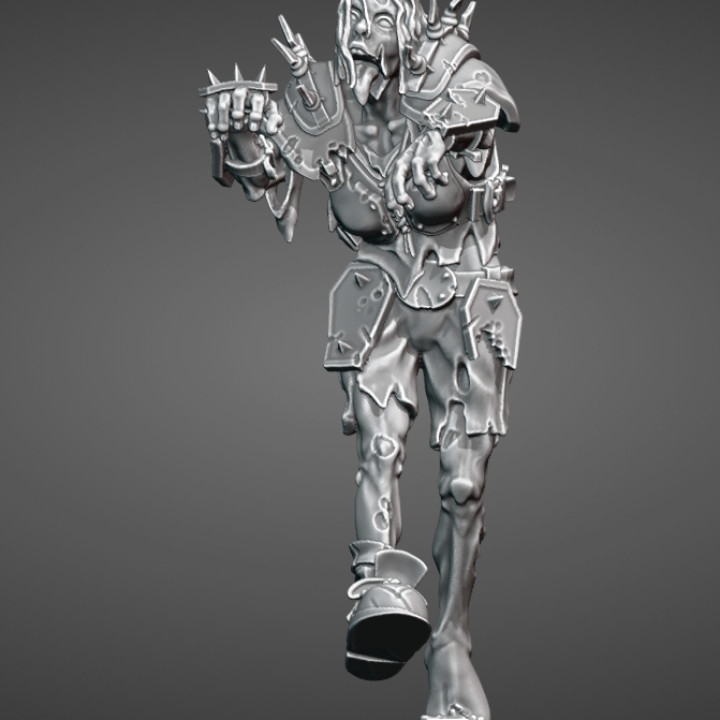 3D Printable Fantasy Football Zombie Lineman 05 by BruteFun Minatures