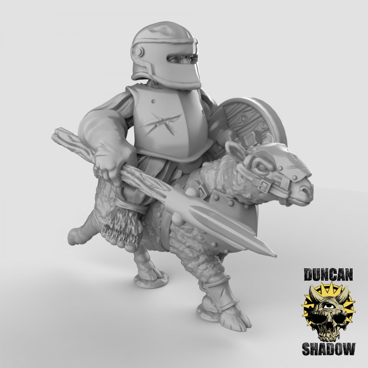 3D Printable Halfling Melee Cavalry (pre supported) by Duncan Shadow
