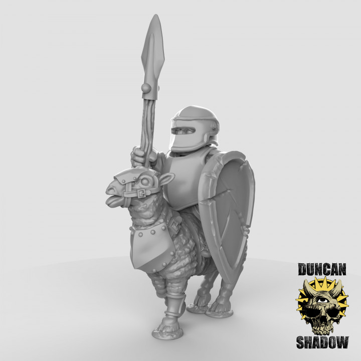 3D Printable Halfling Melee Cavalry (pre supported) by Duncan Shadow