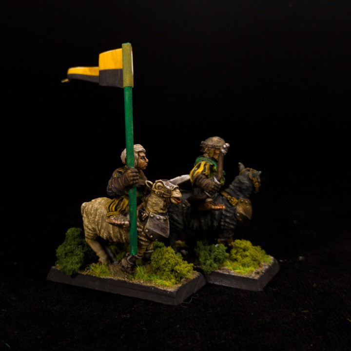 3D Print of Halfling Cavalry Multipart Kit (pre supported) (S) by Datsi