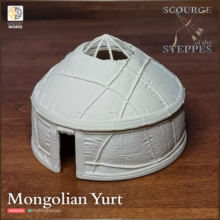 3D Printable Mongolian Yurt - Scourge of the Steppes by Gadgetworks