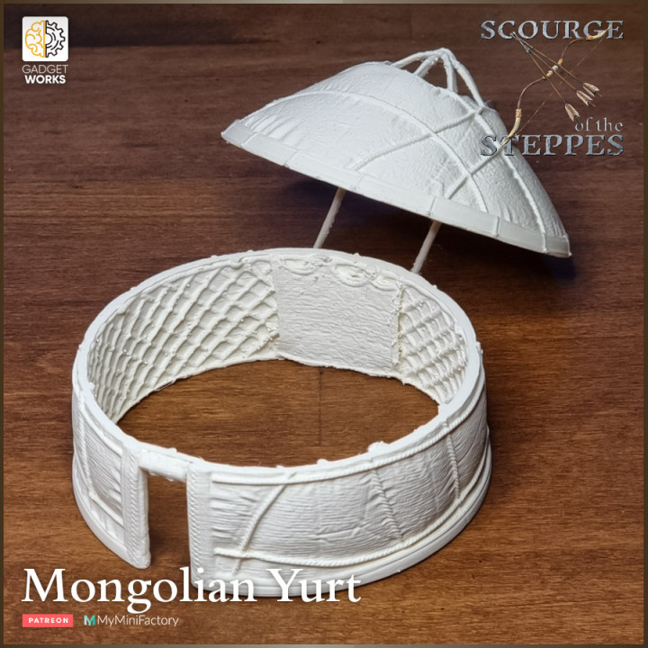 3D Printable Mongolian Yurt - Scourge of the Steppes by Gadgetworks