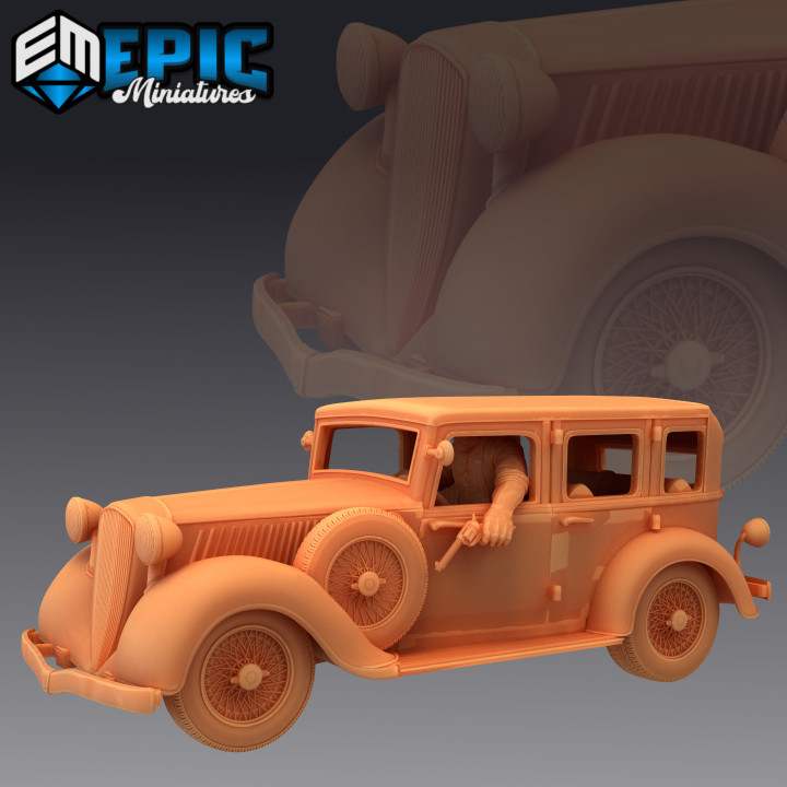 3D Printable Orc Taxi / Gangster Car / 1920s Mafia Cars / Criminal ...