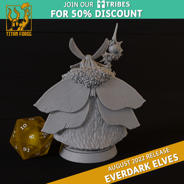 3D Printable Everdark Elves Moth by Titan Forge Miniatures