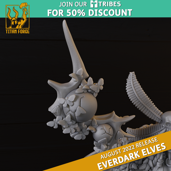 3D Printable Everdark Elves Moth by Titan Forge Miniatures