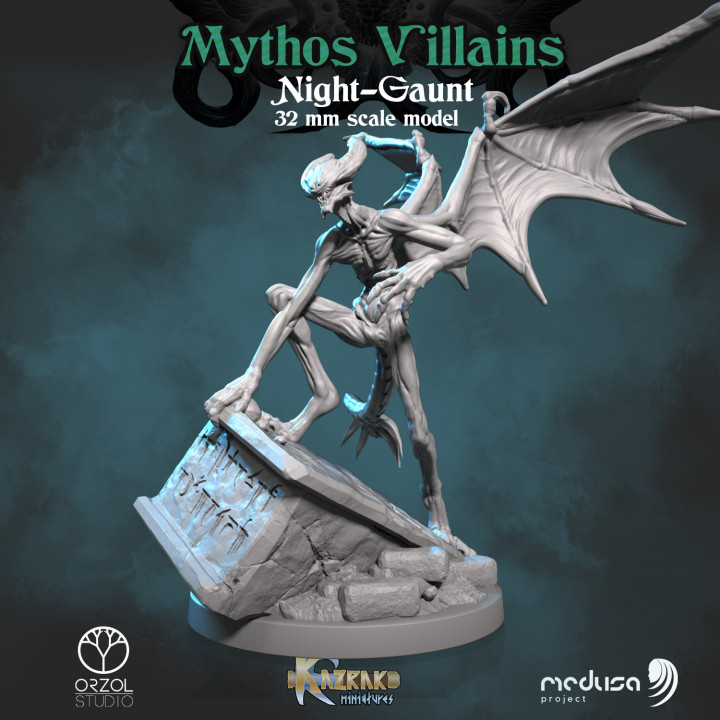 3D Printable Night-gaunt - Mythos Villains by Sculptorium of Madness