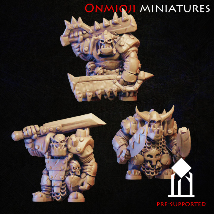 3D Printable Ork warriors by Stanislav Kuznetsov