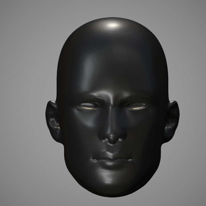 3D Printable Printable Human Head STL by Antonio Banderas