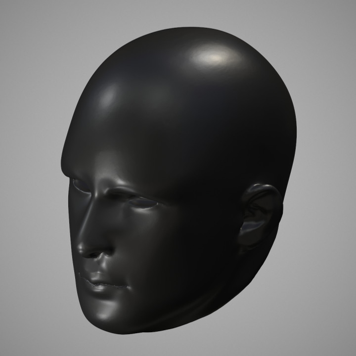 3D Printable Printable Human Head STL by Antonio Banderas