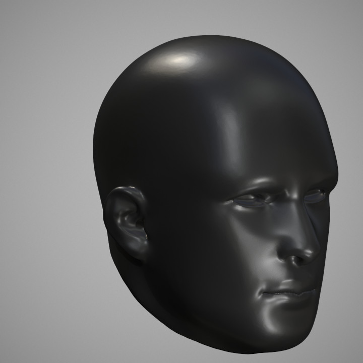 3D Printable Printable Human Head STL by Antonio Banderas