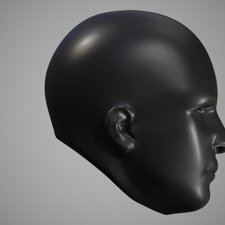 3D Printable Printable Human Head STL by Antonio Banderas