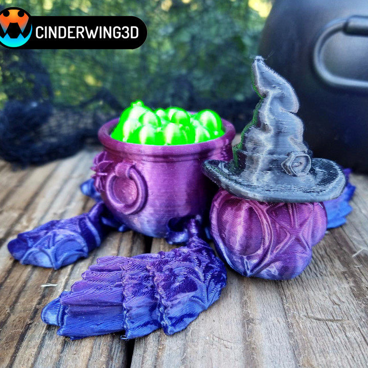 3D Printable Witchurtle by Cinderwing3D