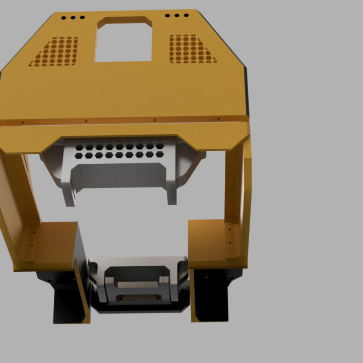 3D Printable Crawler C23 Flatbed - 1/10 RC body attachment by Ian Jim