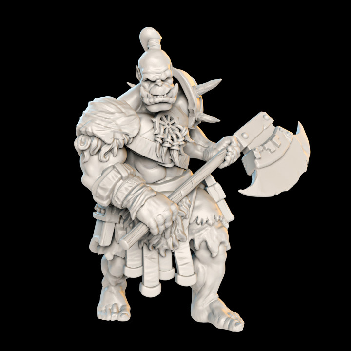 3D Printable Olug The Orc by Tabletop Terrain