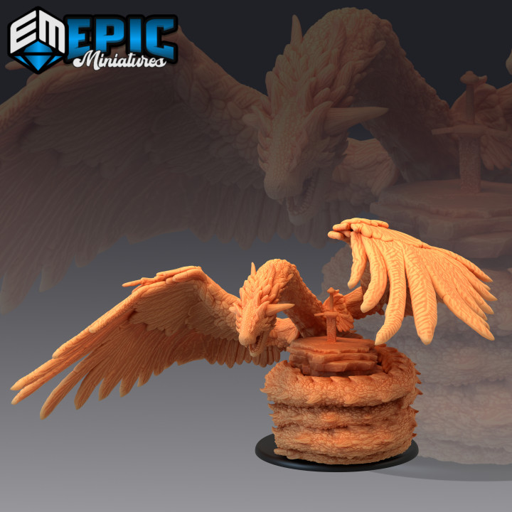 3D Printable Feathered Serpent Guardian / Exotic Jungle Deity ...