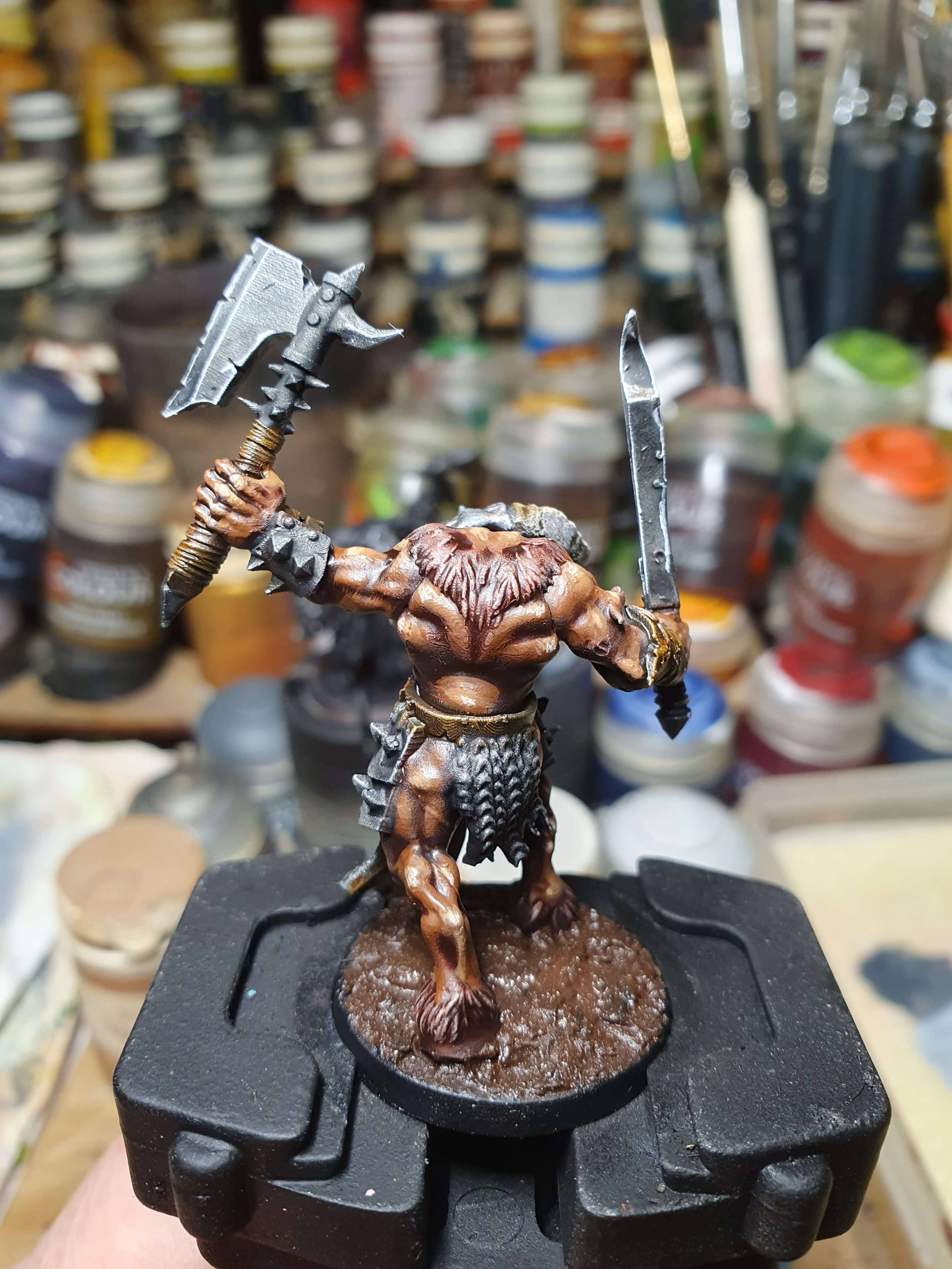 3D Printable Beastman warriors multi-part regiment by Avatars of War