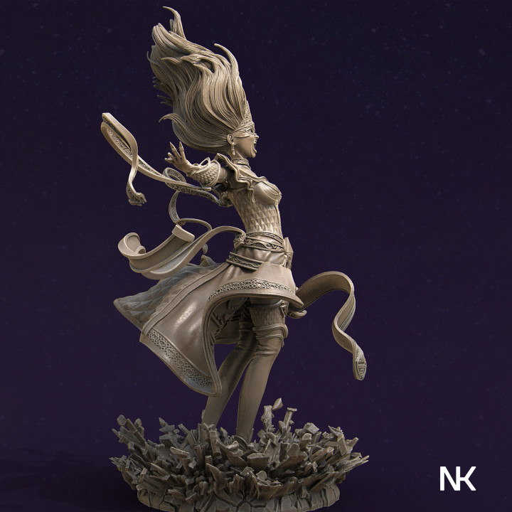 3D Printable Lyndra the Archmage [presupported] by Nerikson