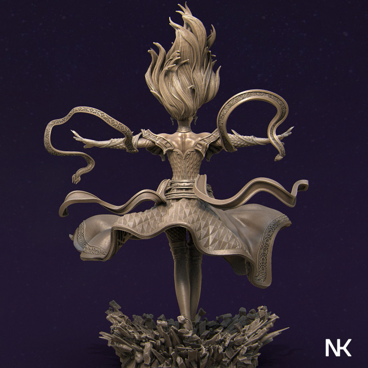3D Printable Lyndra the Archmage [presupported] by Nerikson