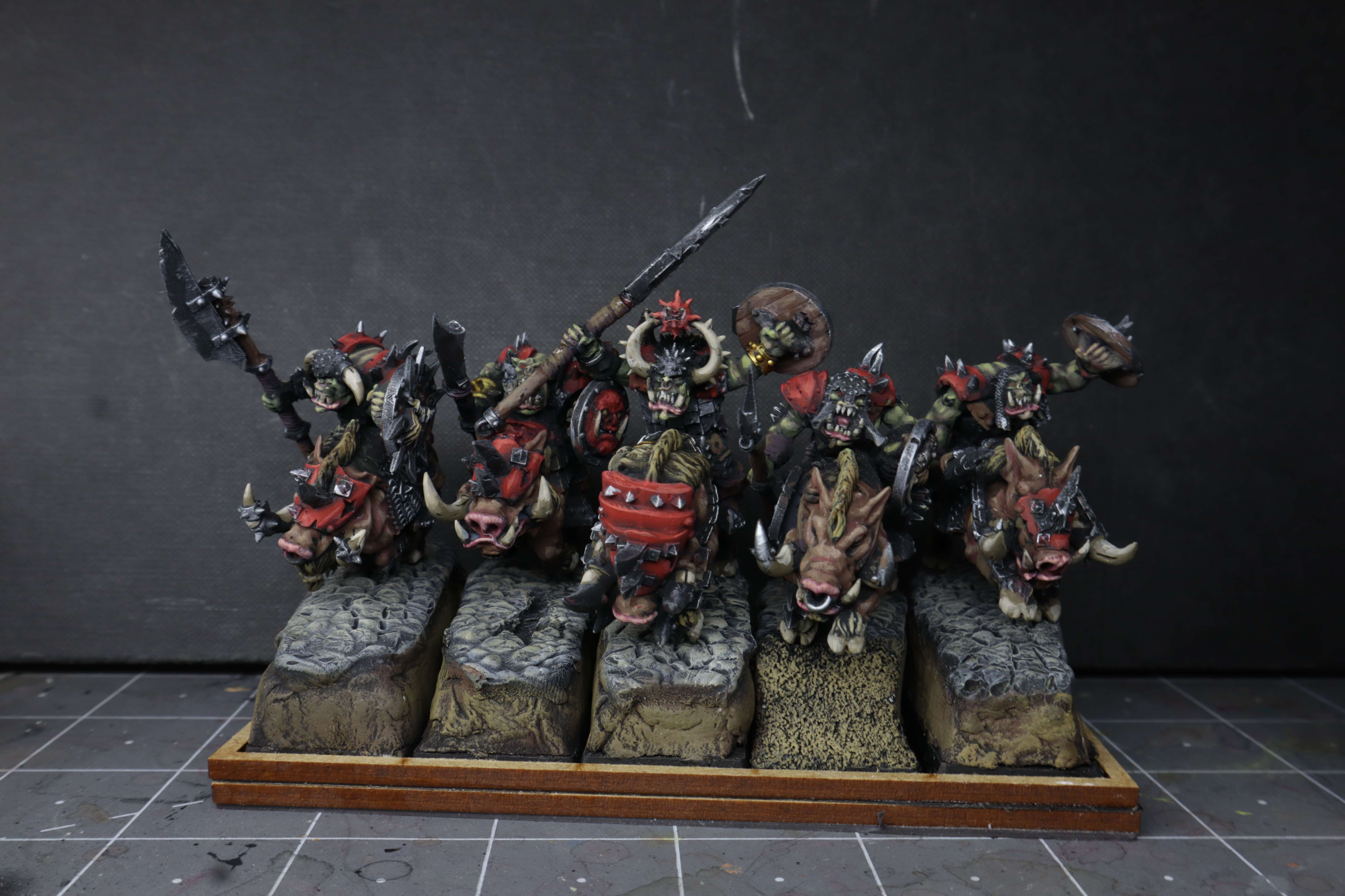 3D Printable Orc Boar riders multi-part regiment by Avatars of War