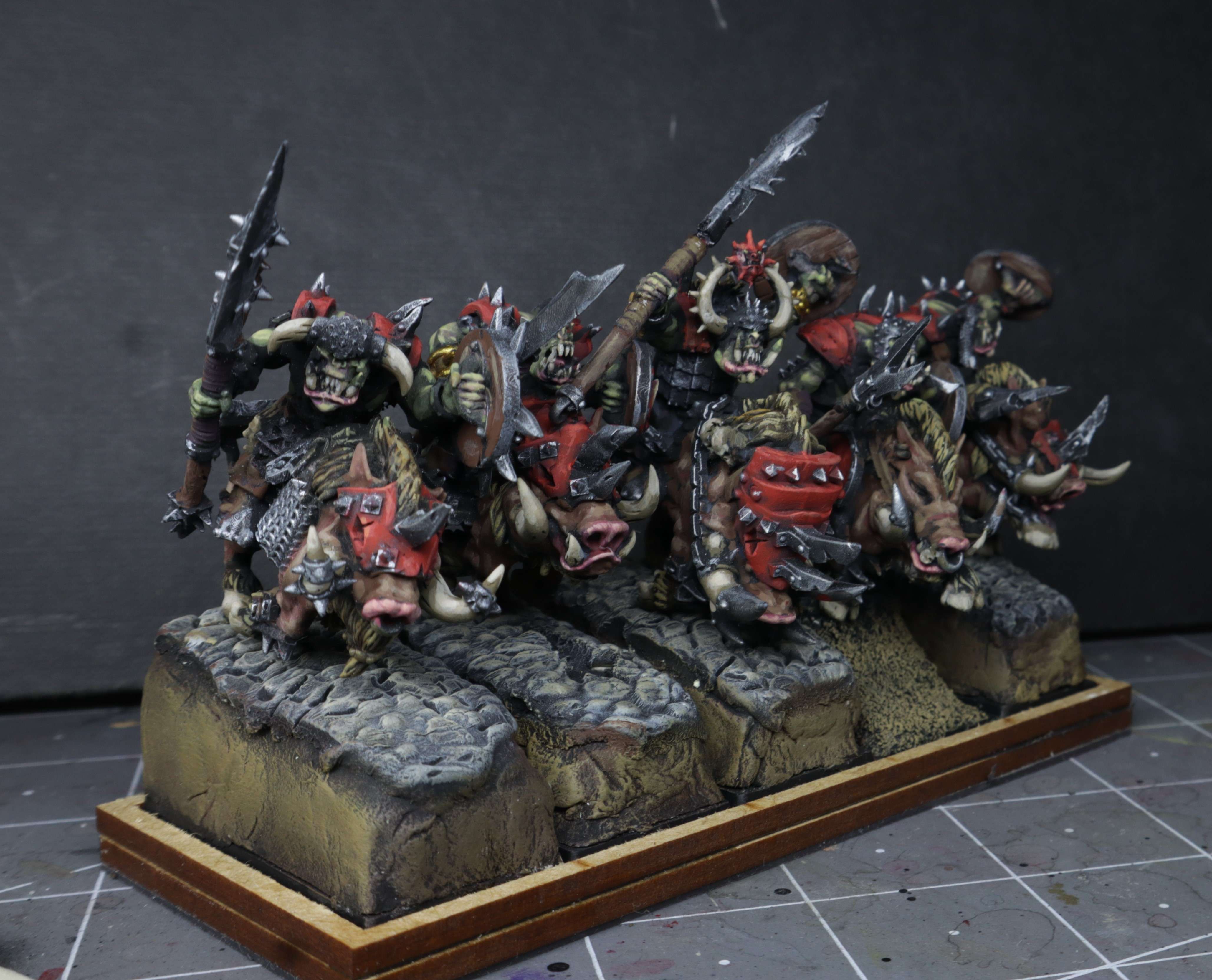 3D Printable Orc Boar riders multi-part regiment by Avatars of War