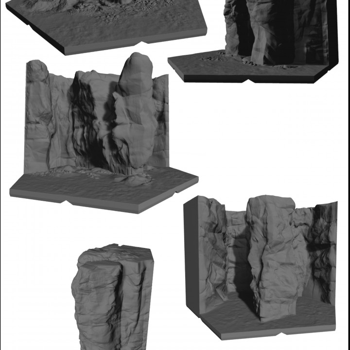3D Printable MGB - cliffs 12 cm by Jörg Cappel
