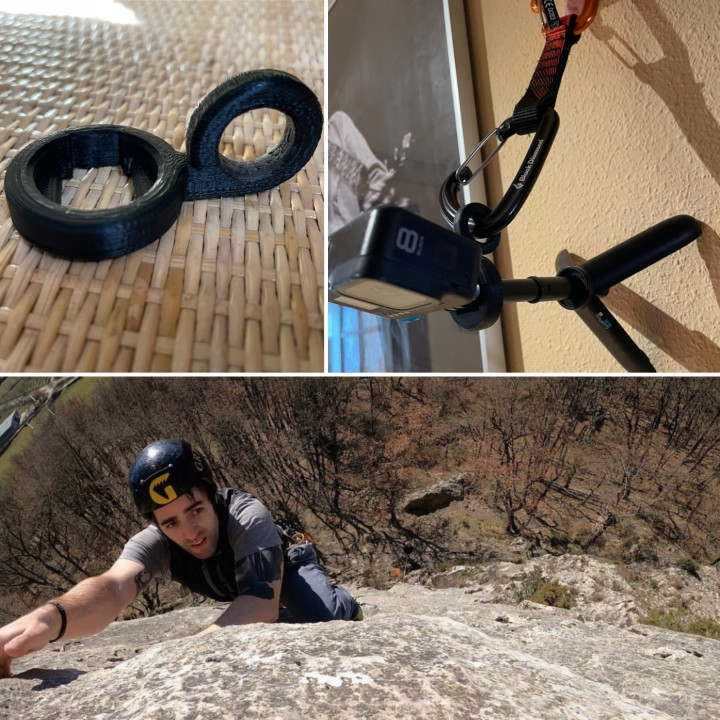 3D Printable Gopro suport for climbing by Eneko Herreros Osa