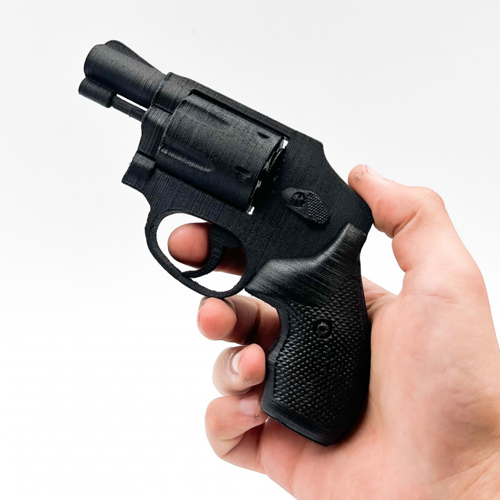 3D Printable Revolver SW 442 Smith & Wesson Centennial Prop practice ...