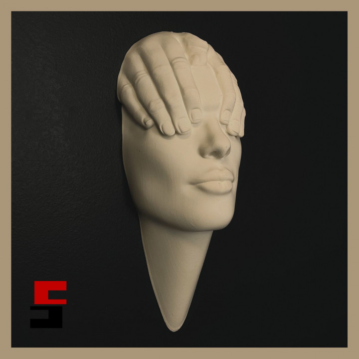 3D Printable Abstract Art Face WallArt Lucid Dream The Windows by ...