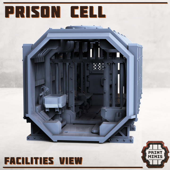 3D Printable Prison Cell by Print Minis