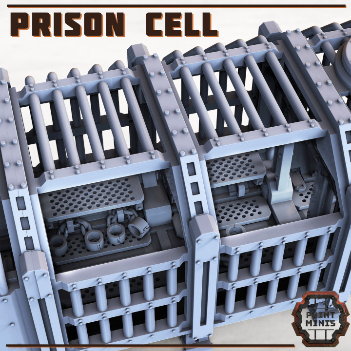 3D Printable Prison Cell by Print Minis