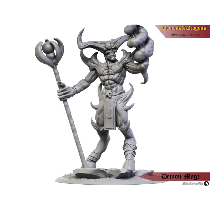 3D Printable 63_Demon_Mage by Sergeant Hammer